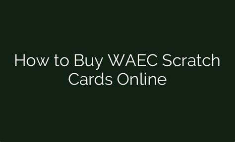 Image result for WAEC Scratch Card