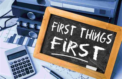 Image result for First Thing First Principle