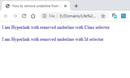Image result for How to Remove Underline From Link HTML