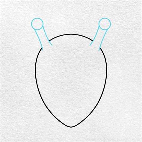 Alien Face Drawing - HelloArtsy