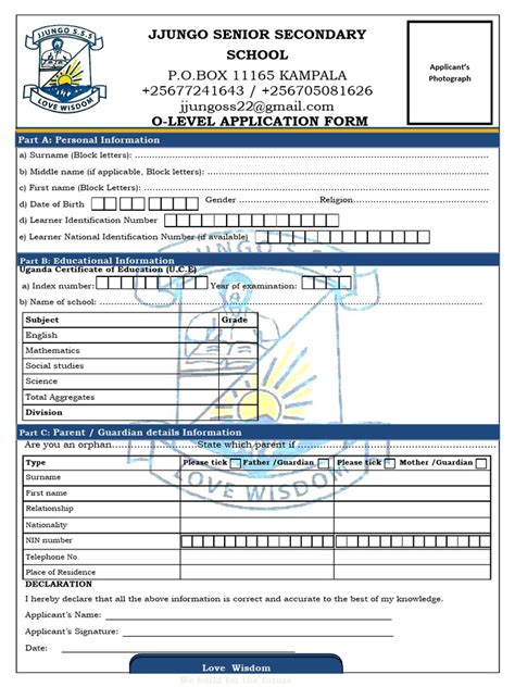Image result for O Level Form
