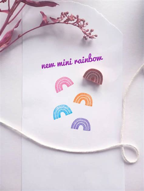 Image result for Rainbow Connection Rubber Stamp