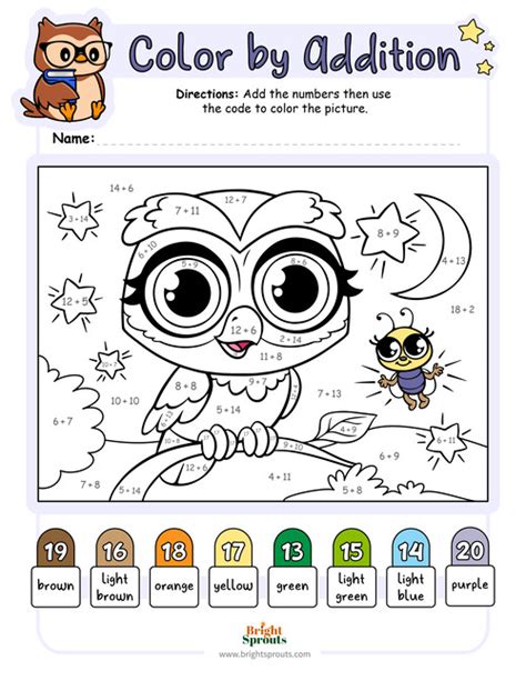 Image result for Addition by Number Color Math Worksheets