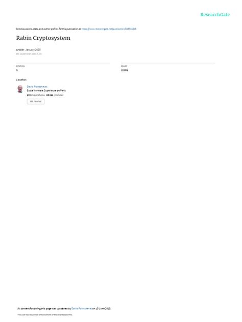 Image result for Rabin Cryptosystem Example