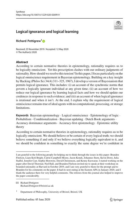 Image result for Learning Logic Ignorance