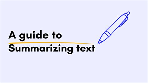 Image result for Summarizing a Text
