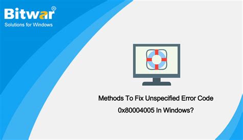 Image result for Error Code 0X80004005