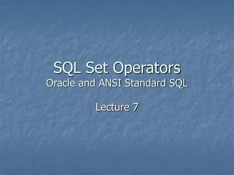 Image result for Operators in Oracle SQL