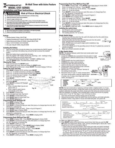 Image result for Intermatic ST01 Instructions