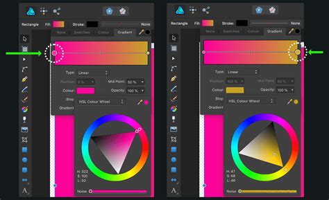 Image result for Affinity Designer Gradient Direction