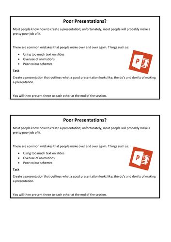 Image result for Poor Presentation Example