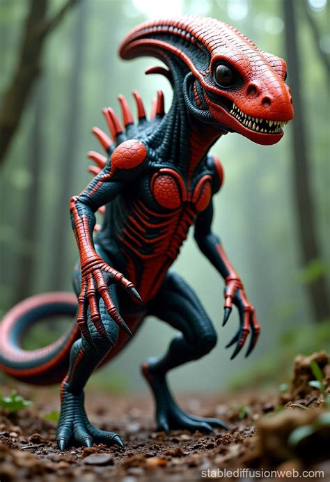 Alien Dinosaur Concept Art | Stable Diffusion Online