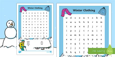 Image result for Winter Wear Word Ladder