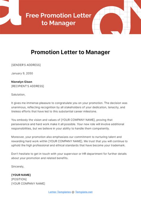 Image result for Formal Letter Format Promotion