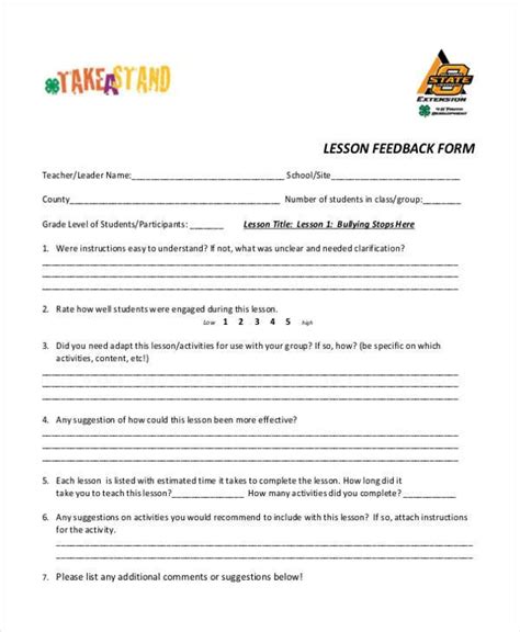 Image result for Lesson Feedback