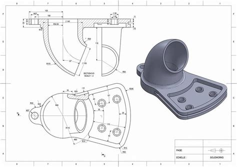 Image result for SolidWorks Engineering Drawing