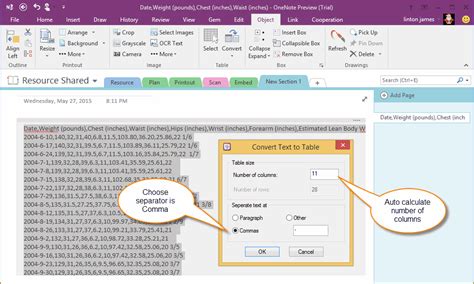 Image result for Format Table in OneNote