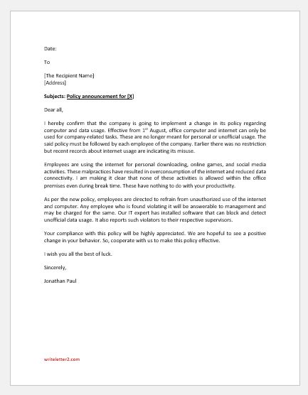 Image result for Letter for System Implementation