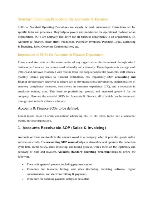 Image result for Accounts Payable Standard Operating Procedure