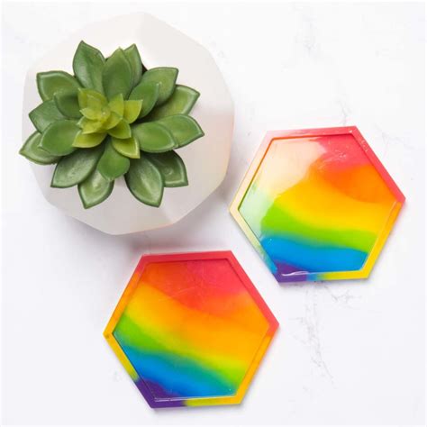 DIY Resin Coasters For Home or Gifts - Mod Podge Rocks
