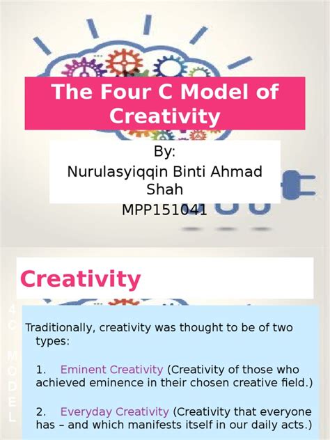 The Four C Model of Creativity | PDF | Creativity | Applied Psychology