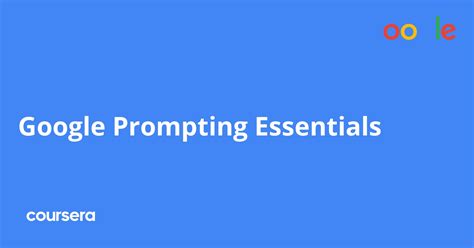 Image result for Google Prompting Essentials Course