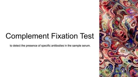 Image result for CFT Test Complement Fisation Test
