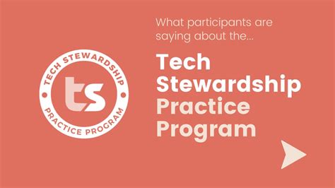 Image result for Tech Stewardship Practice Program
