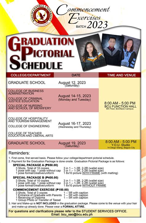 Image result for Graduation Program Schedule