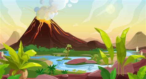 Image result for Volcano Vector