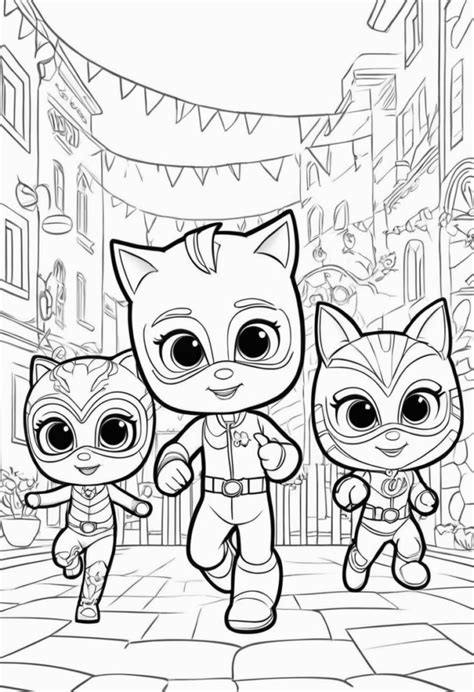Image result for PJ Mask Drawing to Color