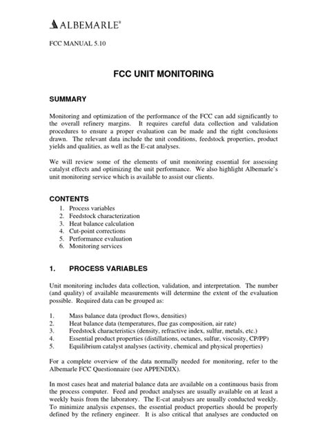 Image result for FCC Unit Maintenance