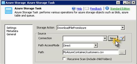Image result for SSIS Azure Storage Connection Manager