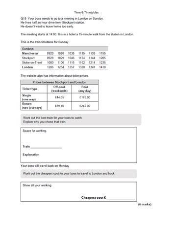 Image result for Level 1 Functional Maths Questions