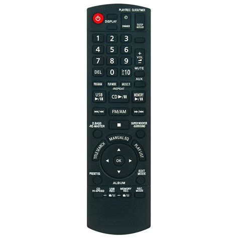 Image result for Panasonic Audio System Remote Control