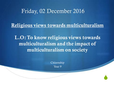 Religion and multiculturalism in UK | Teaching Resources