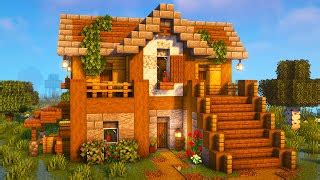 Image result for Minecraft Cabin House Tutorial