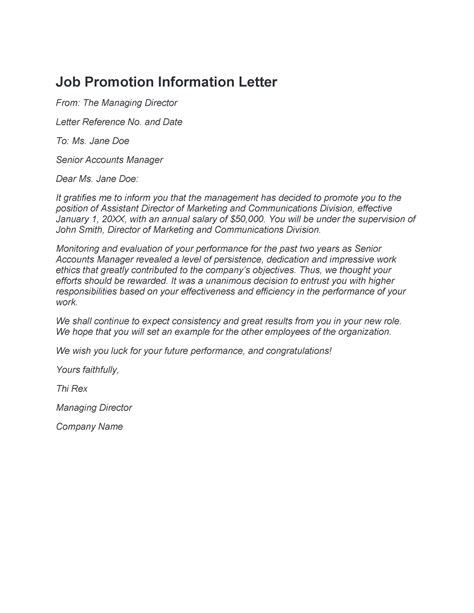 Image result for Formal Letter Format Promotion