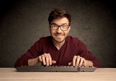 Image result for Computer Geek Typing