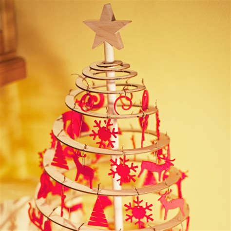 Star Shaped Tree Topper for Modern Spiral Wooden Christmas Tree ...