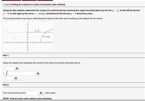 Image result for Volume Using Disk Method