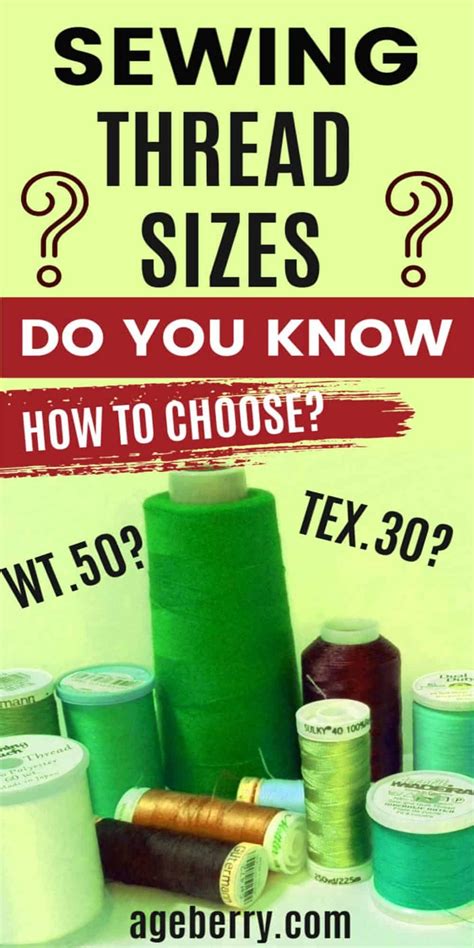 Image result for Understanding Sewing Thread Sizes