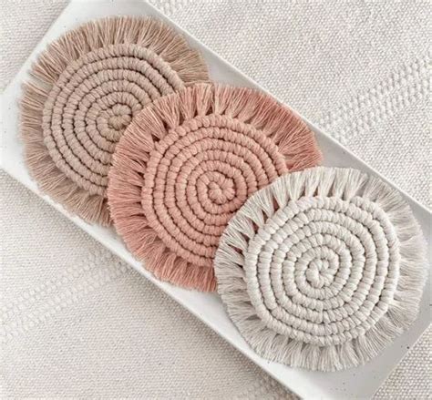 Image result for Macrame Coaster Tutorial Round