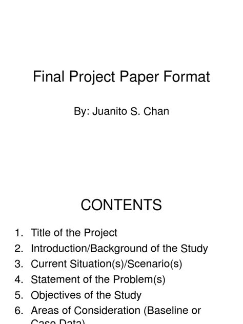 Image result for Project Paper Format Plan
