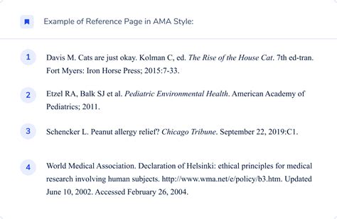 Image result for AMA Format Reference Page