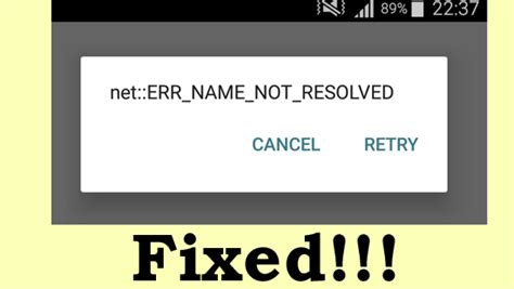 Image result for Android WebView Err Name Not Resolved