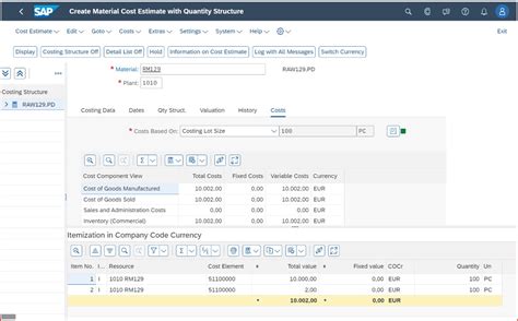 Image result for SAP Procurement Cost Estimate Template Example