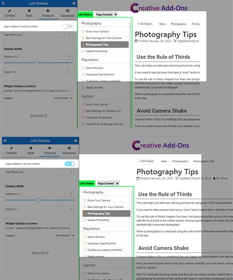 Image result for Define Sidebar
