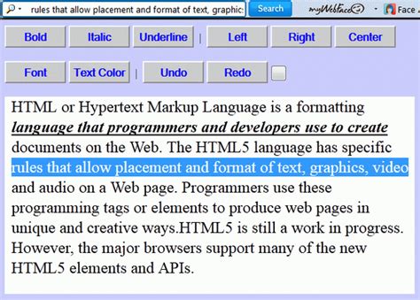 Image result for Editable HTML Content