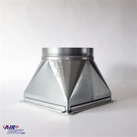 Image result for Square to Round Duct Connection